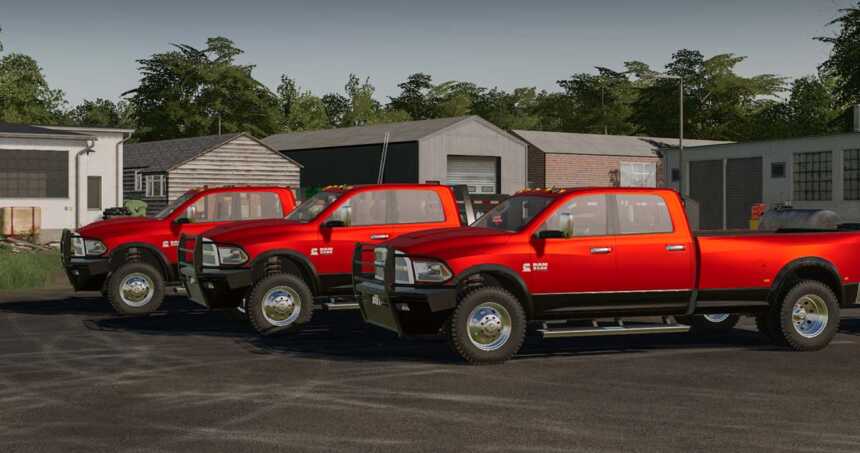 Dodge Ram 3500 and PJ trailer for FS 19: US style in all its glory