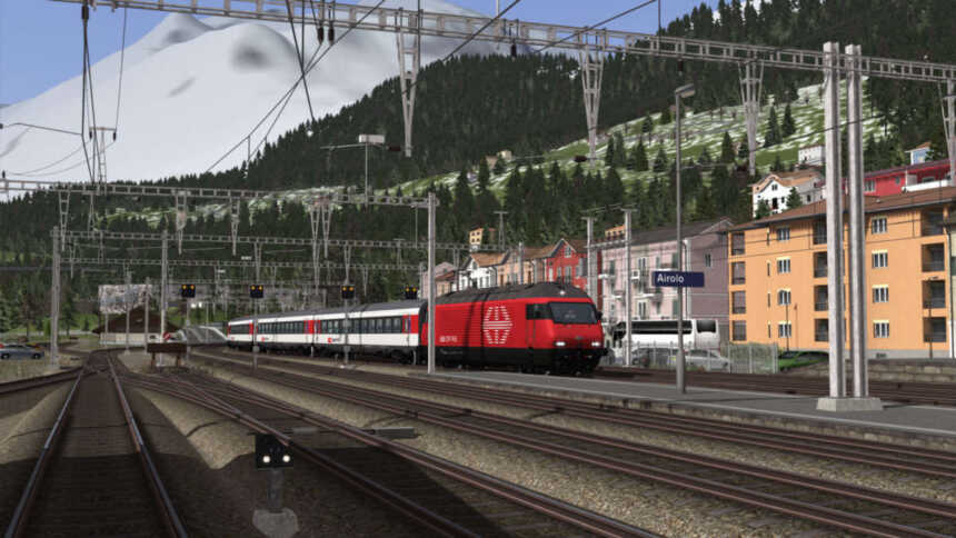 Train Simulator 19's new add-on crosses the Alps