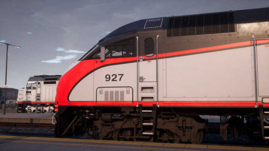 Nouvel add-on pour Train Sim World 2020 : la loco Caltrain MP36PH-3C