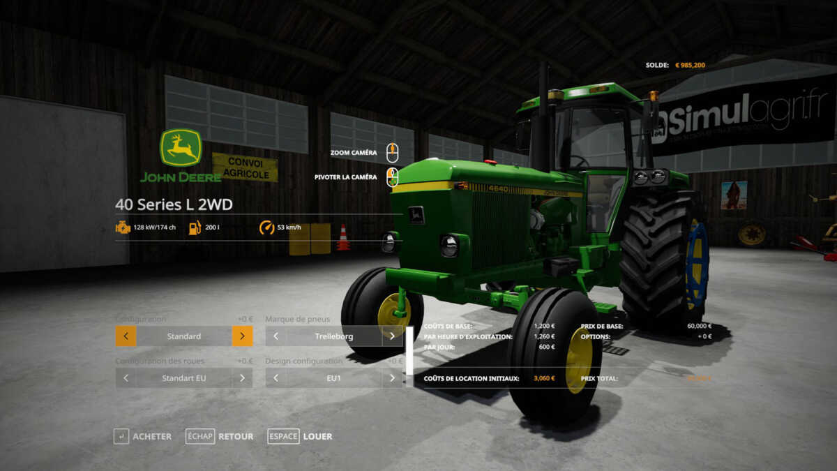 BlackSheep Modding intègre les John Deere série 40 à Farming Simulator 19
