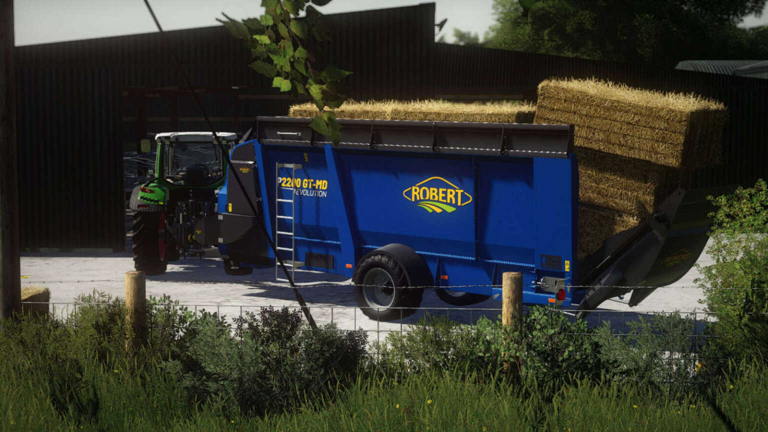 Robert P2200 pour Farming Simulator 19 : le paillage à très grande échelle