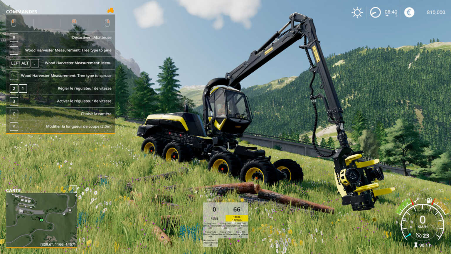 Wood Harvester Measurement FS 19 to control your work flow in forestry