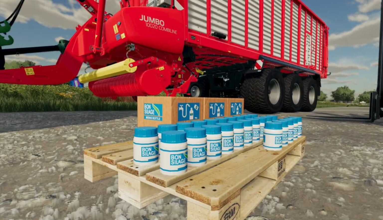 Des conservateurs d'ensilage dans Farming Simulator 22