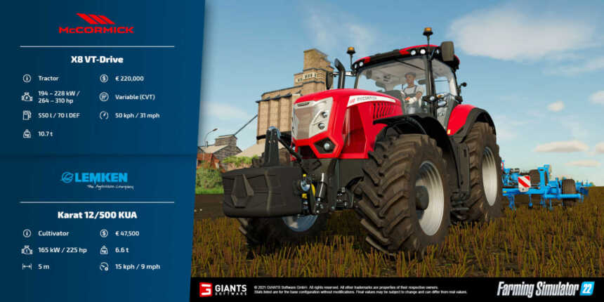 Les Fact Sheets pour Farming Simulator 22 sont là