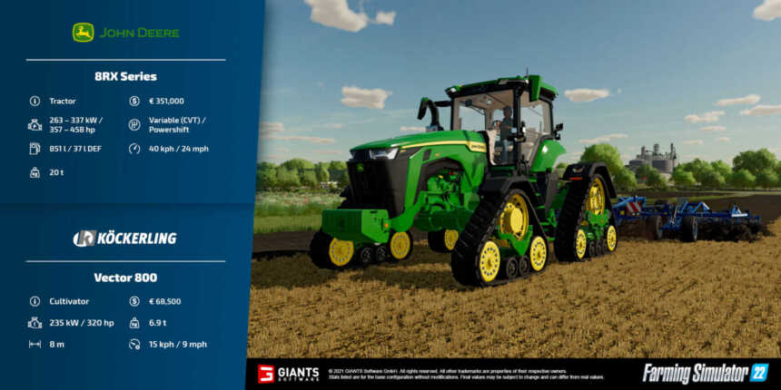 Les Fact Sheets pour Farming Simulator 22 sont là