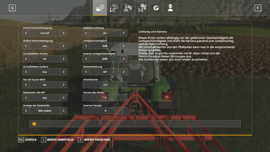 Vehicle Control Addon (VCA) en développement pour Farming Simulator 22 ...