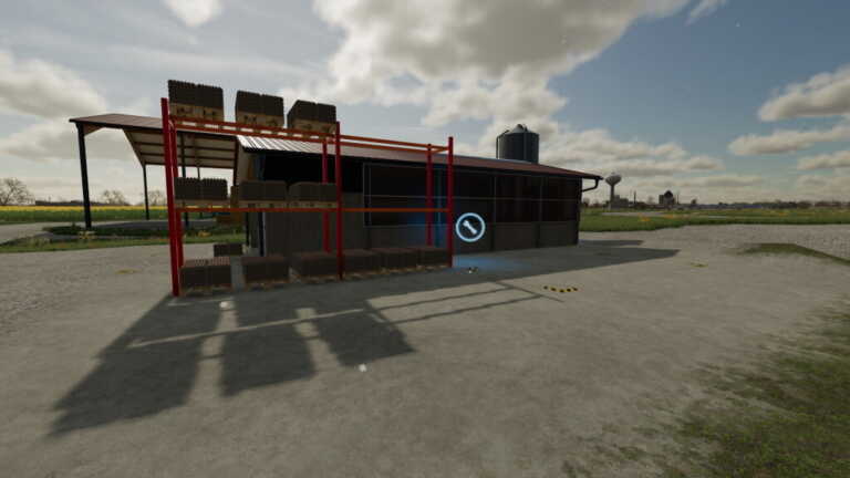 Auto Pallets Manager for FS 22: an autoload "silo" for pallets to be placed