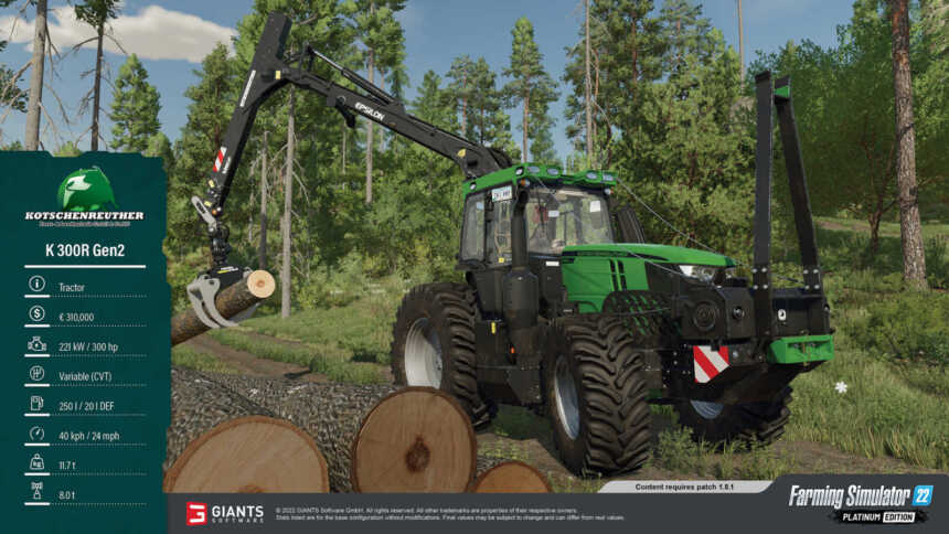 Le DLC Platinum Farming Simulator 22 en images