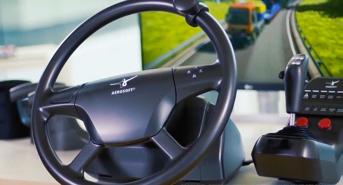 Volant bus et camion : Le Truck & Bus steering wheel system d'Aerosoft ...